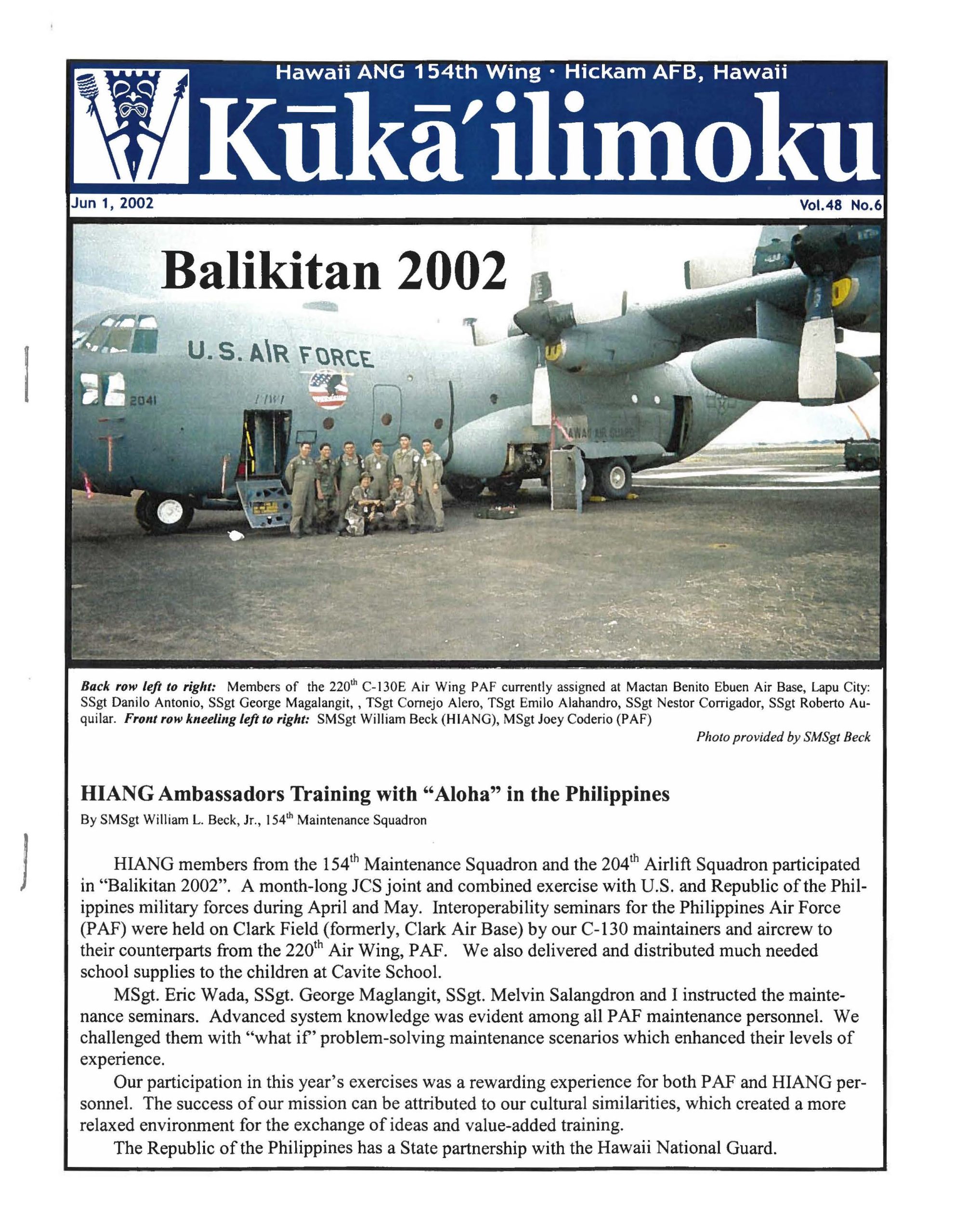 Hawai‘i Air National Guard | 2002 June Kūkāʻilimoku