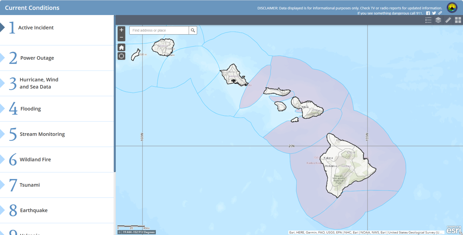 Current Conditions – Hawai‘i Emergency Management Agency