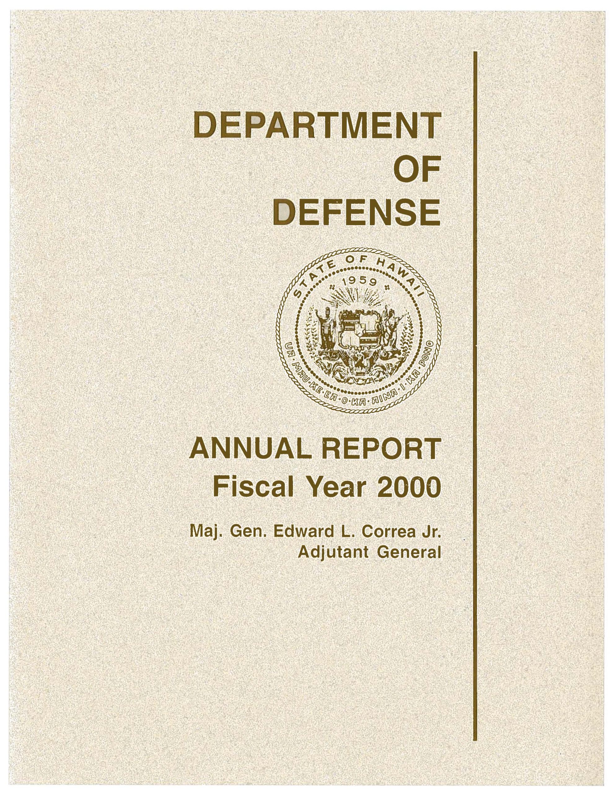 Department of Defense | Annual Report Department of Defense State of ...